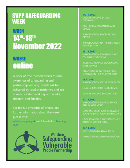 Wiltshire Safeguarding Vulnerable People Partnership (SVPP) - Wiltshire ...